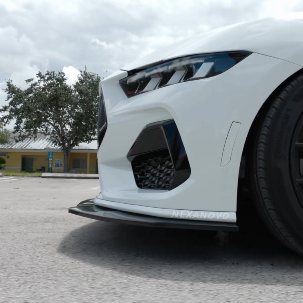 Front Bumper Lip Splitter for S650 Ford Mustang（2024+) NexaNovo