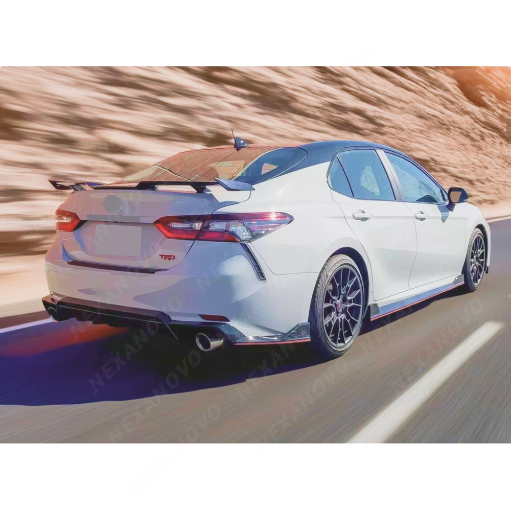For Toyota Camry (2018-2024) Gloss Black TRD Style Rear Bumper Side ...