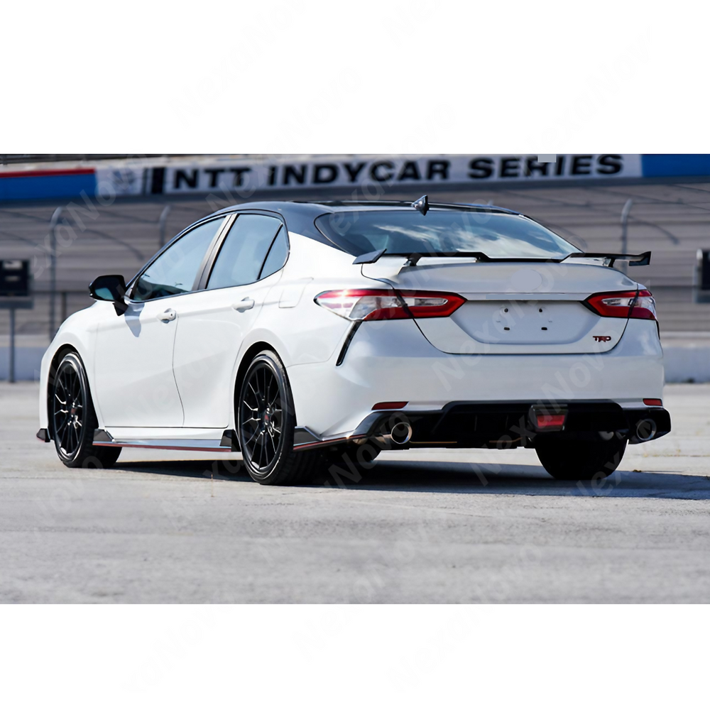 For Toyota Camry (2018-2024) TRD Style Rear Diffuser with LED Light ...