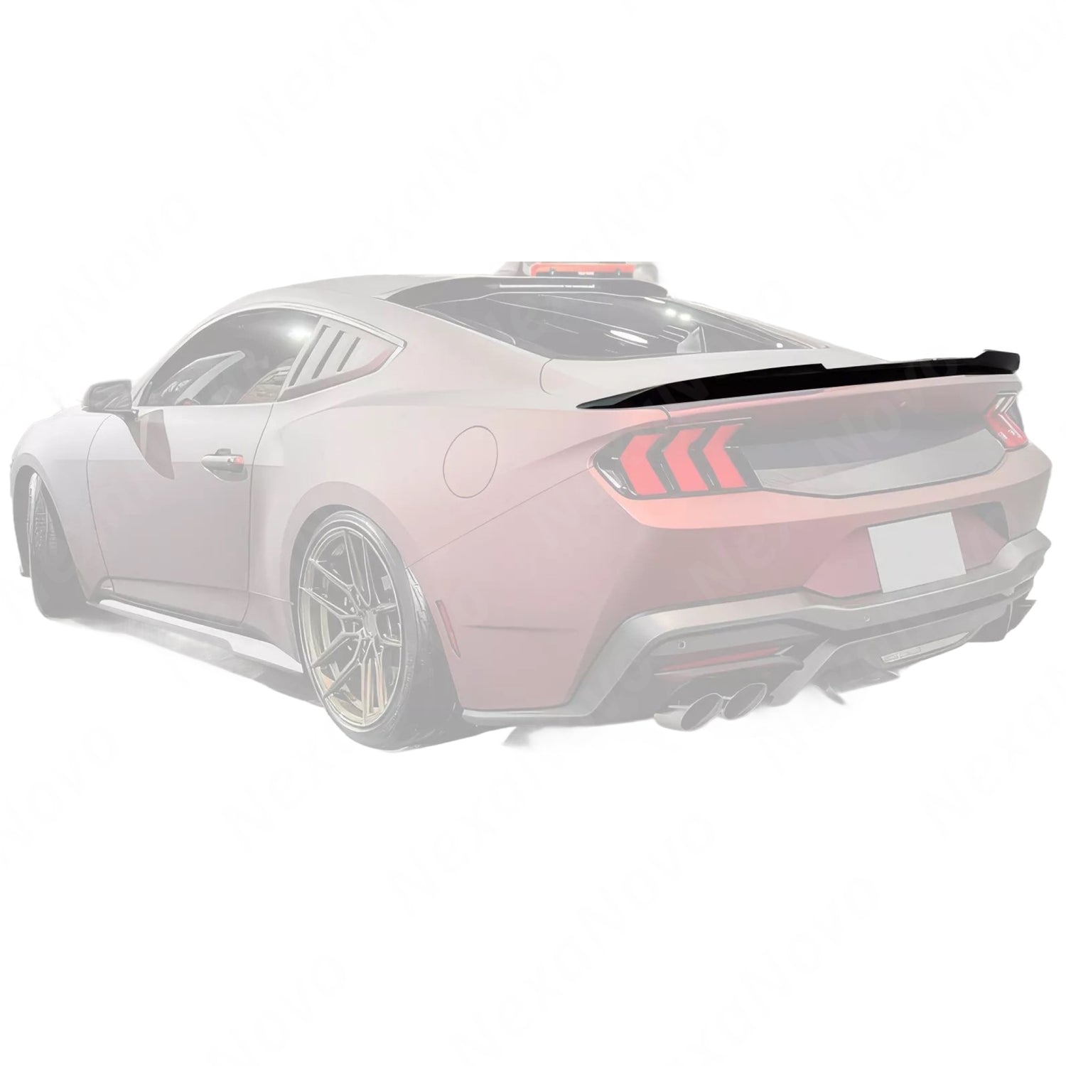 Dark Horse Style Rear Spoiler Wing W/ Removable Gurney Flap For Ford ...