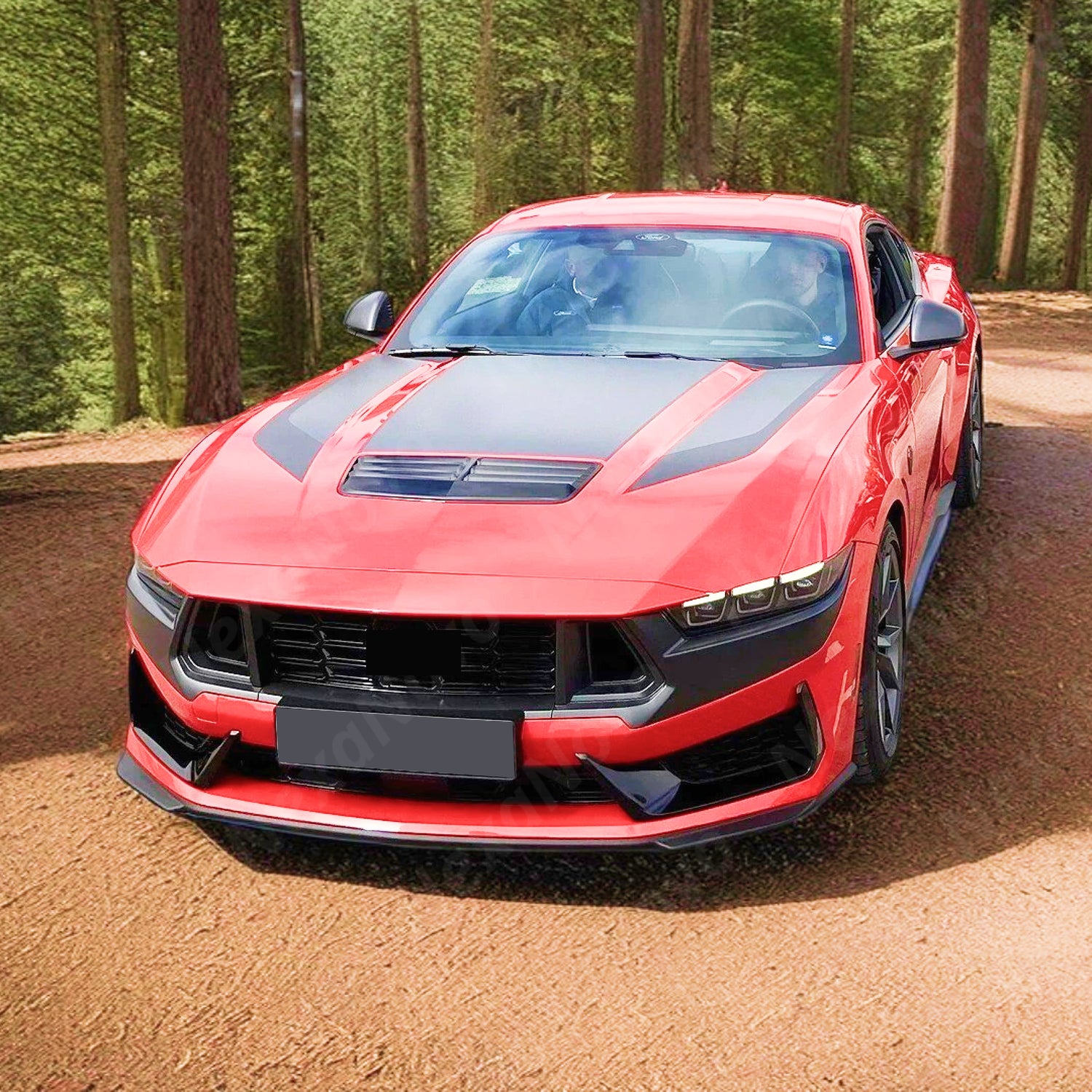 For Ford Mustang 2024-2025up Primer Dark Horse Style Front Bumper Cover ...