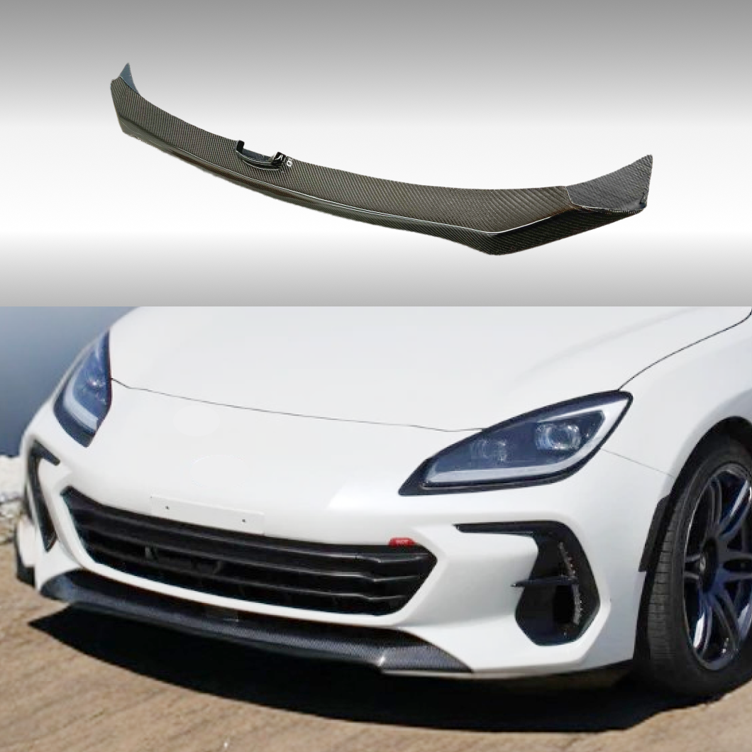 Real Carbon Fiber Front Splitter Spoiler for Subaru BRZ (2022-2024) Ne