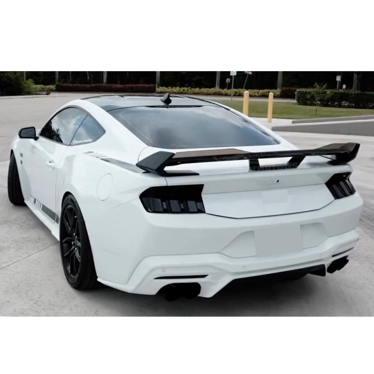 Dark Horse Style Rear Spoiler W/ Gurney Flap For (2024-2025 Up) Ford M