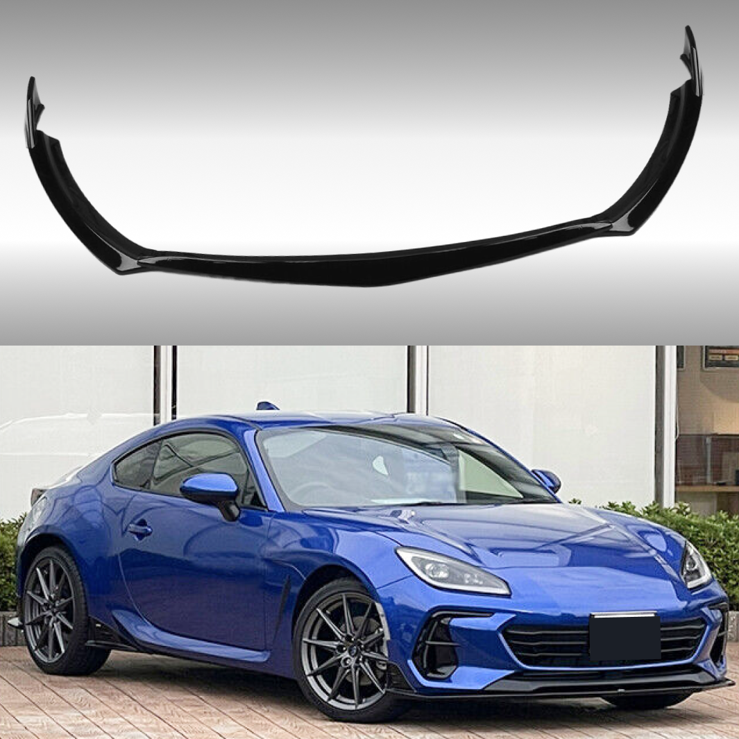 Gloss Black ST Style Front Splitter Lip Spoiler For Toyota GR86 (2022-