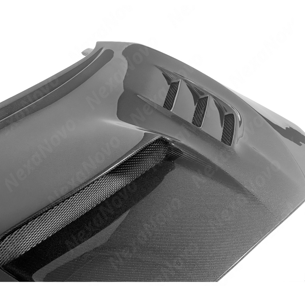 Subaru WRX STI VA Chassis Real Carbon Fiber Front Engine Hood (2015-20
