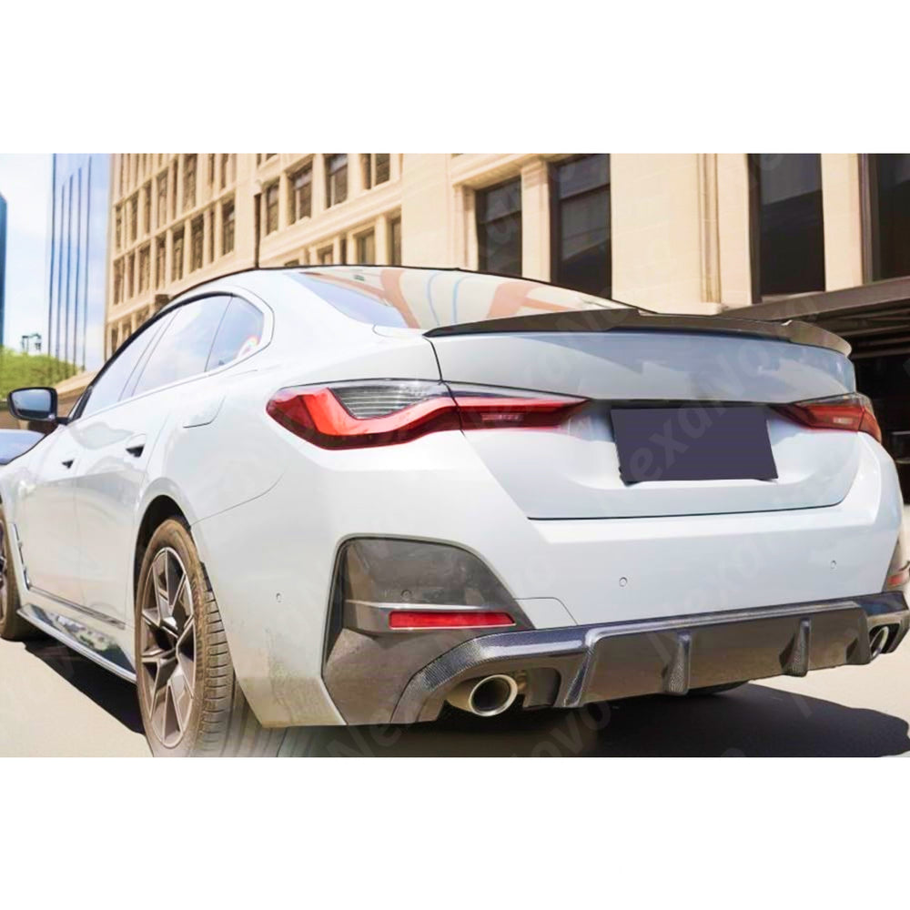 For BMW G26 430i GRAN COUPE i4 2021-2024 M4 Style Gloss Black High Kick ...