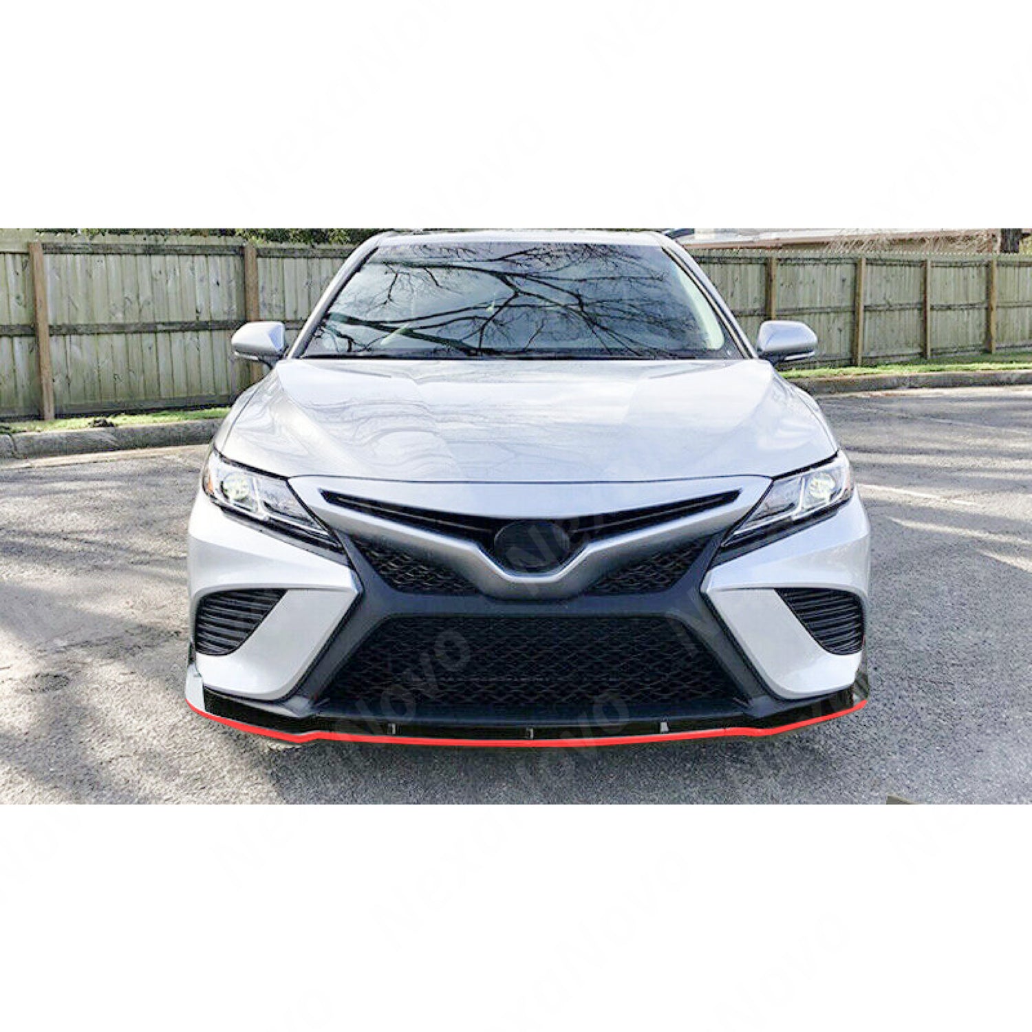 5-in-1 Set Front Splitter Lip & Rear Bumper Diffuser w/ LED & Side Ski