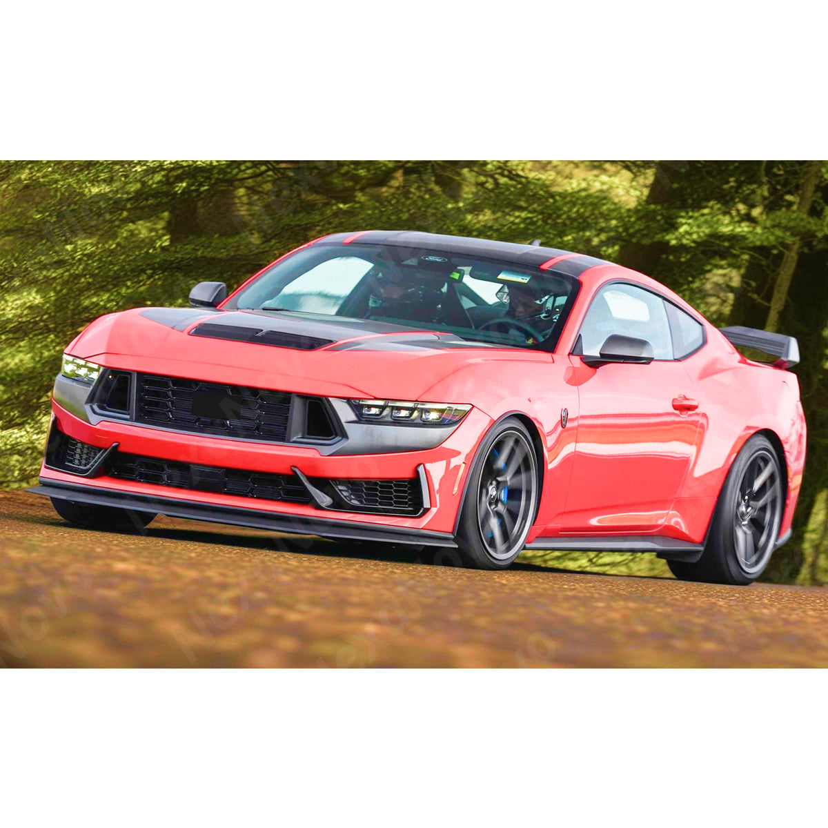 For Ford Mustang 2024-2025up Primer Dark Horse Style Front Bumper Cover ...